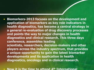 Biomarkers & Clinical Research | PPT
