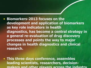 Biomarkers & Clinical Research | PPTX