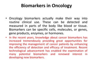 Biomarkers for early diagnosis ppt by Dr C P PRINCE | PPTX