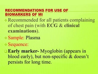 Cardiac Biomarkers -Myocardial Infarction (MI) | PPTX