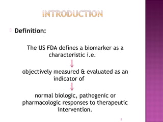 Biomarkers – in Toxicology and Clinical Research | PPT