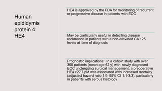 PREDICTIVE AND DIAGNOSTIC BIOMARKERS FOR OVARIAN CANCER | PPTX