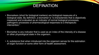 Biomarkers roohith | PPTX