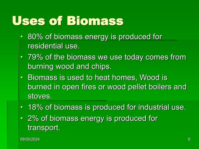 introduction of biomass and source of biomass | PPT | Chemistry | Science