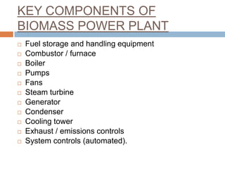 Biomass Fuelled Power Plants | PPTX