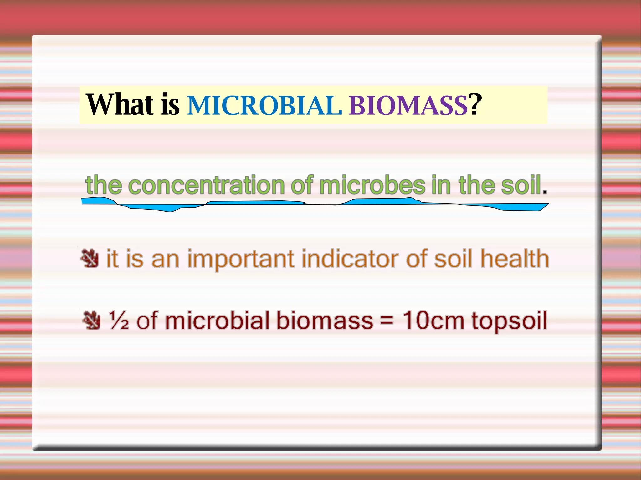 Microbial Biomass in Soil | PPT