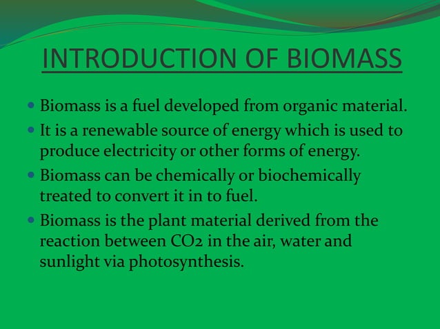 Biomass | PPTX