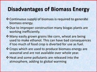 Biomass as a Source of Energy | PPTX