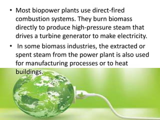 Biomass convert in to electricity by vimal priya subramanian | PPTX