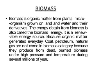 biomass presentation for electrical engineers | PPTX