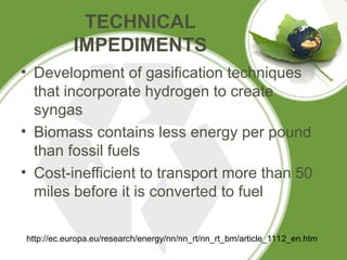 biomass and its application in the manufacturing | PPT