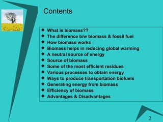 Biomass By Akash Kewal | PPT