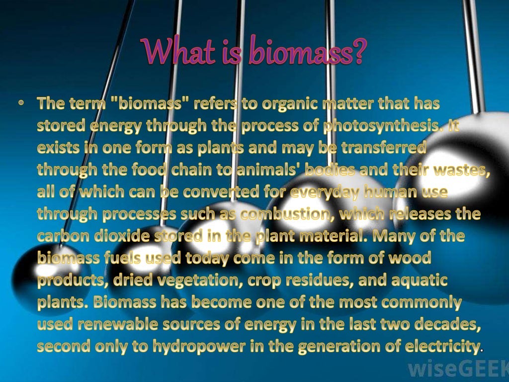 Biomass-Physics Grade 10 presentation