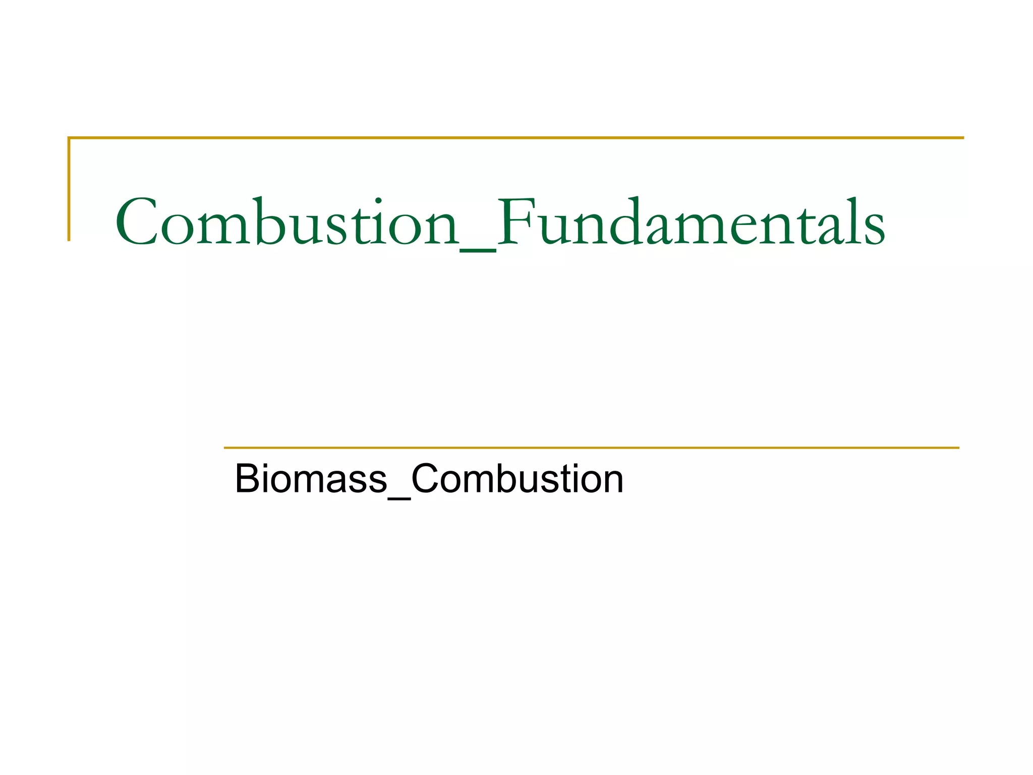 Biomass combustion | PDF