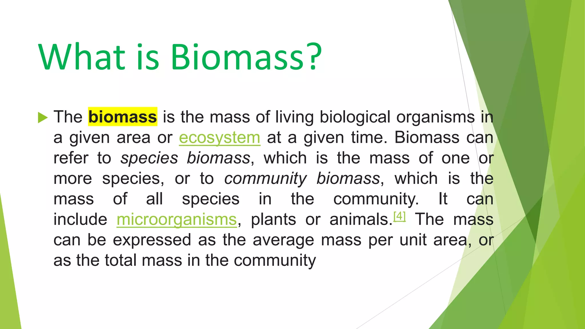 Biomass flow-presentationdb final | PPTX