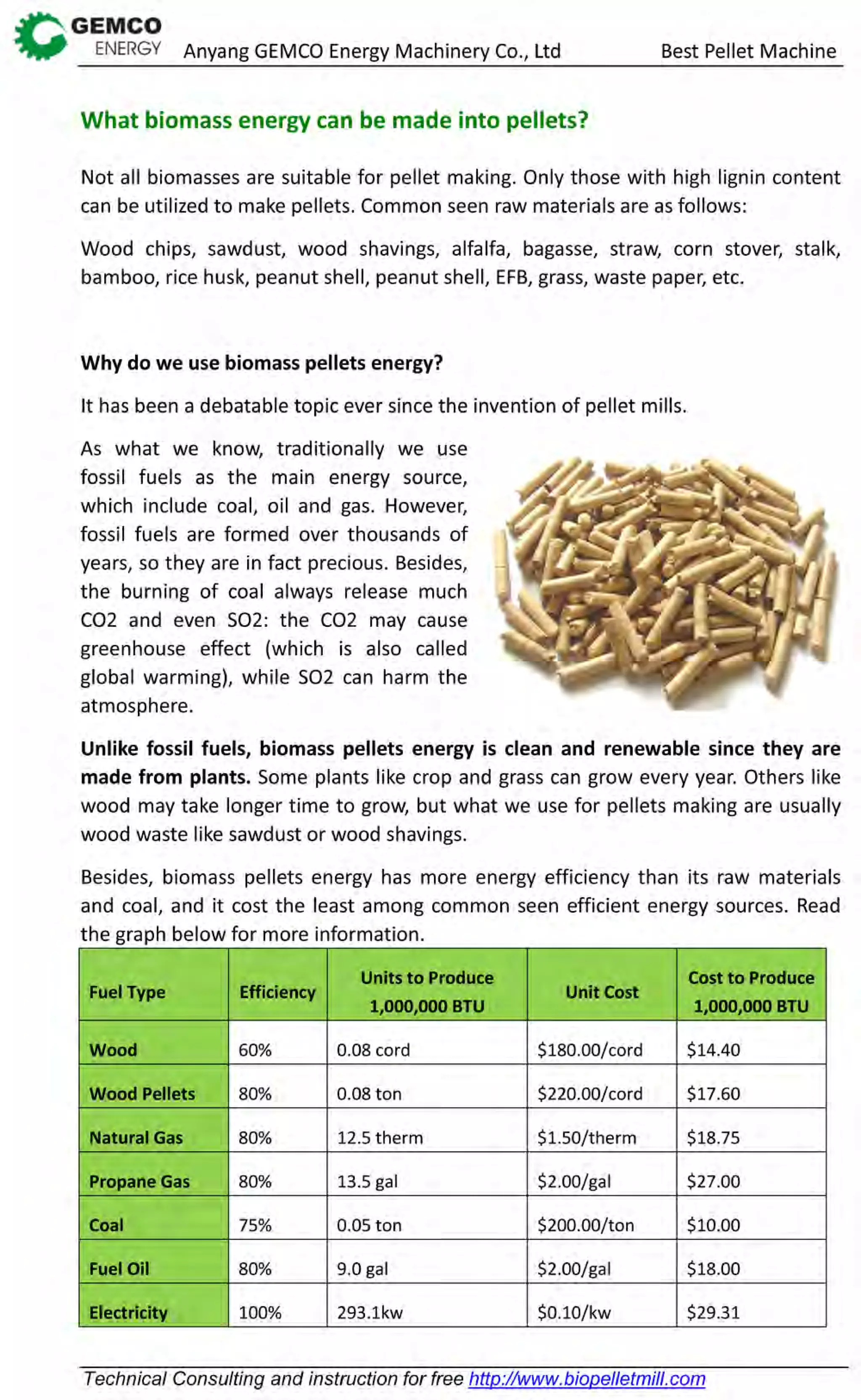 Biomass Pellets Production Guide | PDF