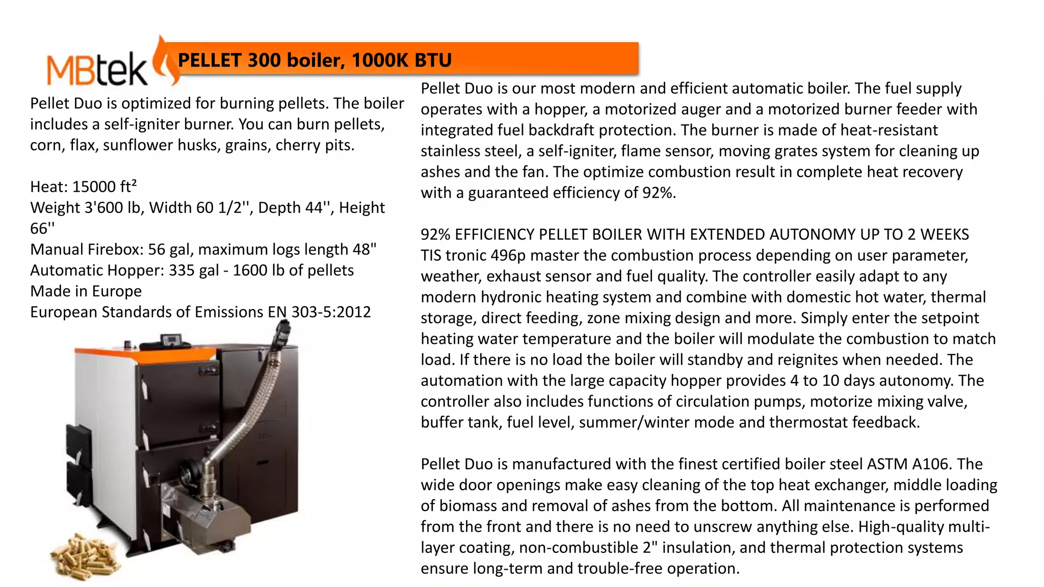 Biomass Boilers from MBtek | PPTX