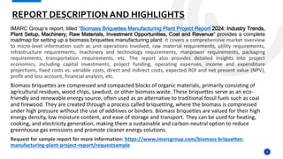 Biomass Briquettes Manufacturing Project Report 2024 Edition | PPTX