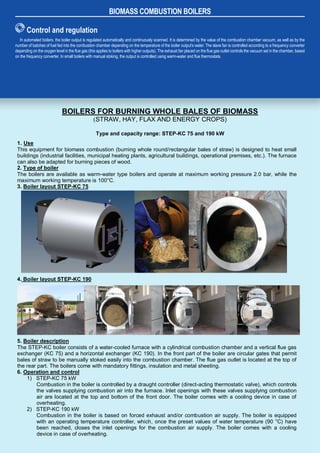 Biomass combustion boilers | PDF