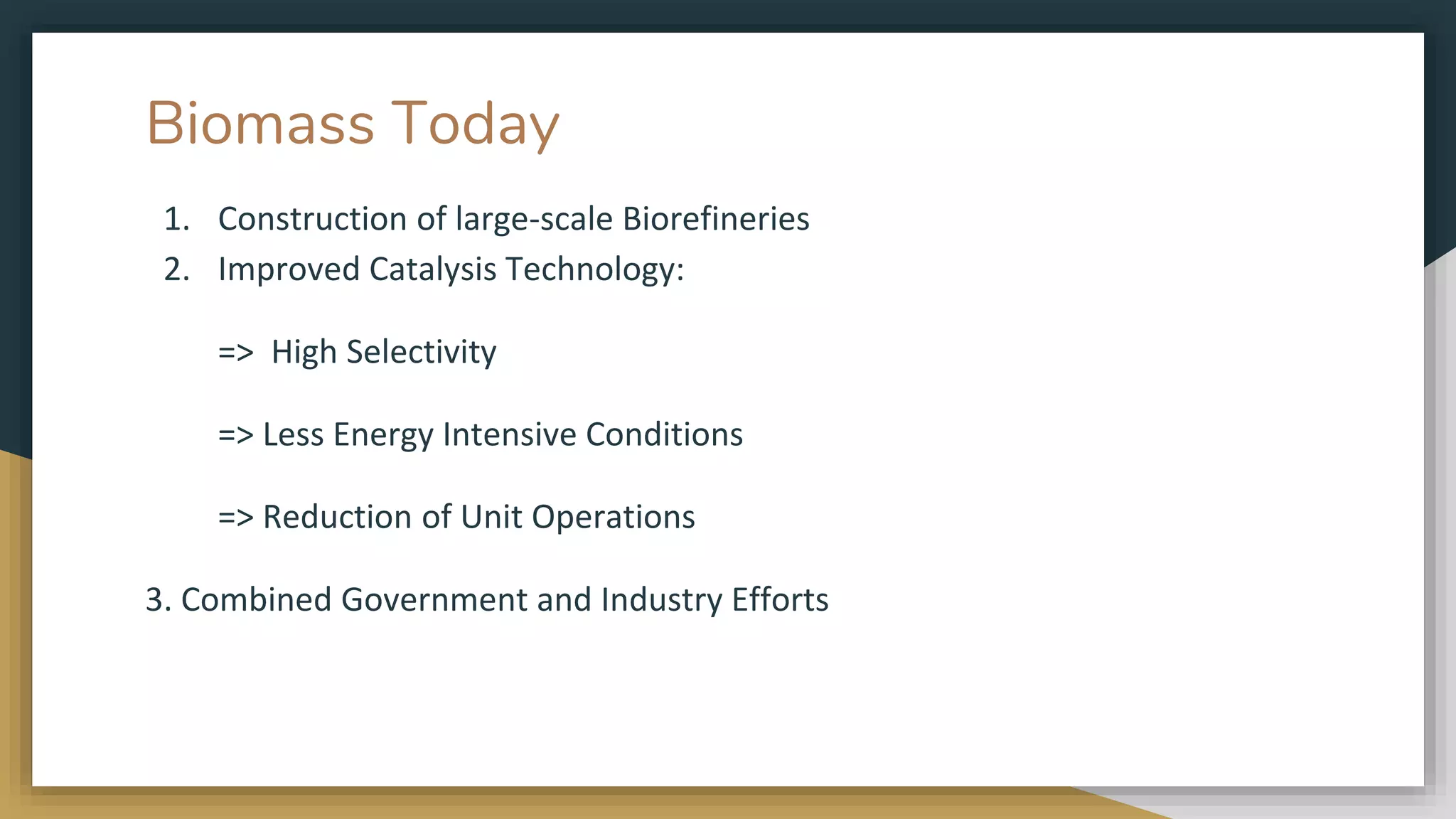 Biomass conversion technologies | PPTX