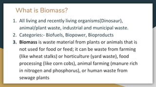 Biomass conversion technologies | PPTX