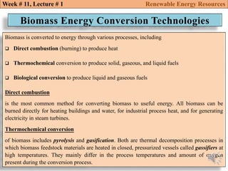 Biomass conversion technologies renewable energy resources | PDF