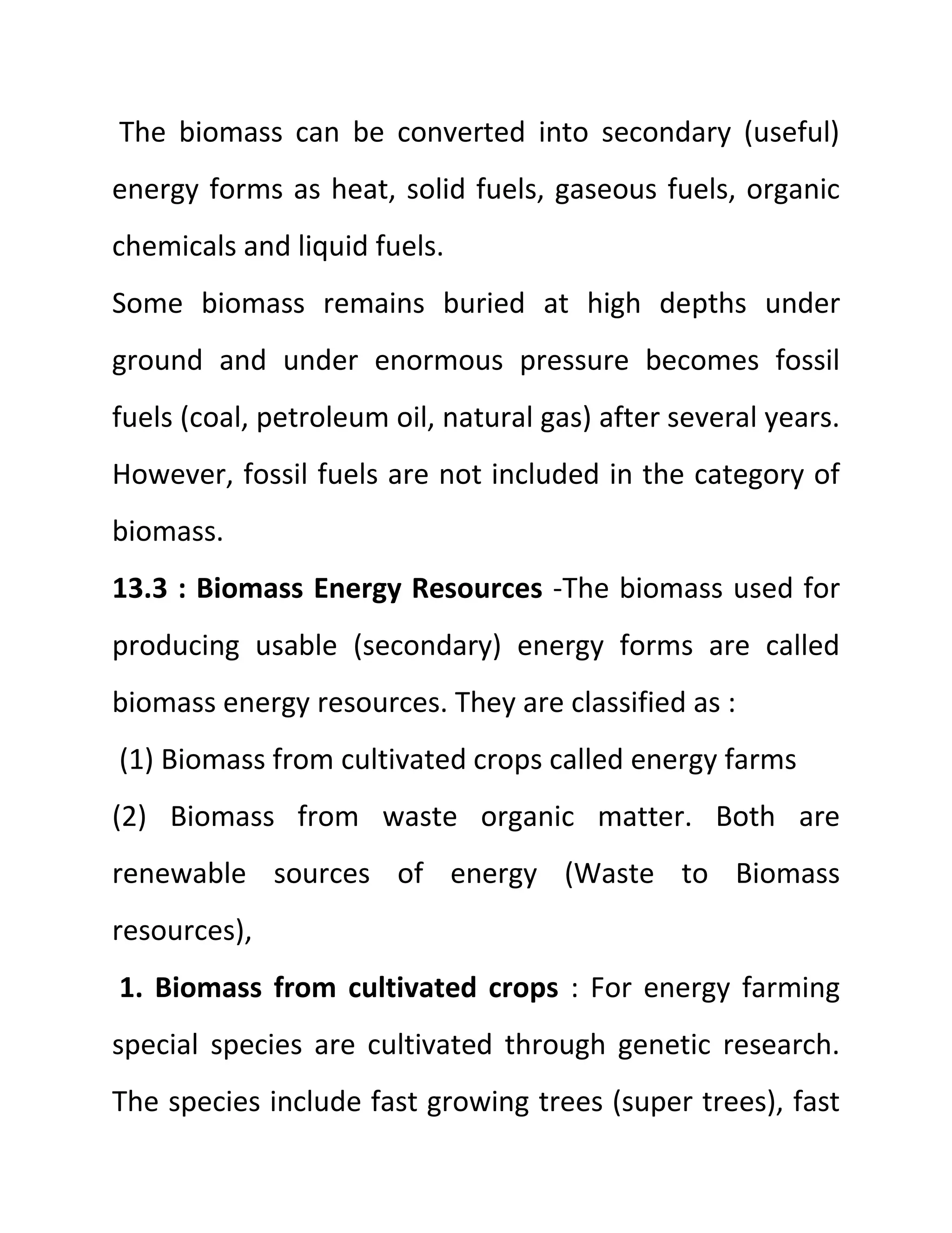 Biomass enegy -1.docx | Agriculture | Industries