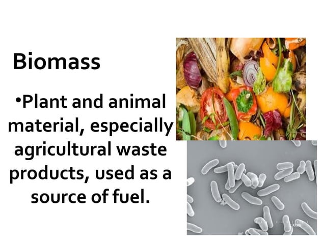 Biomass energy | PPT | Agriculture | Industries