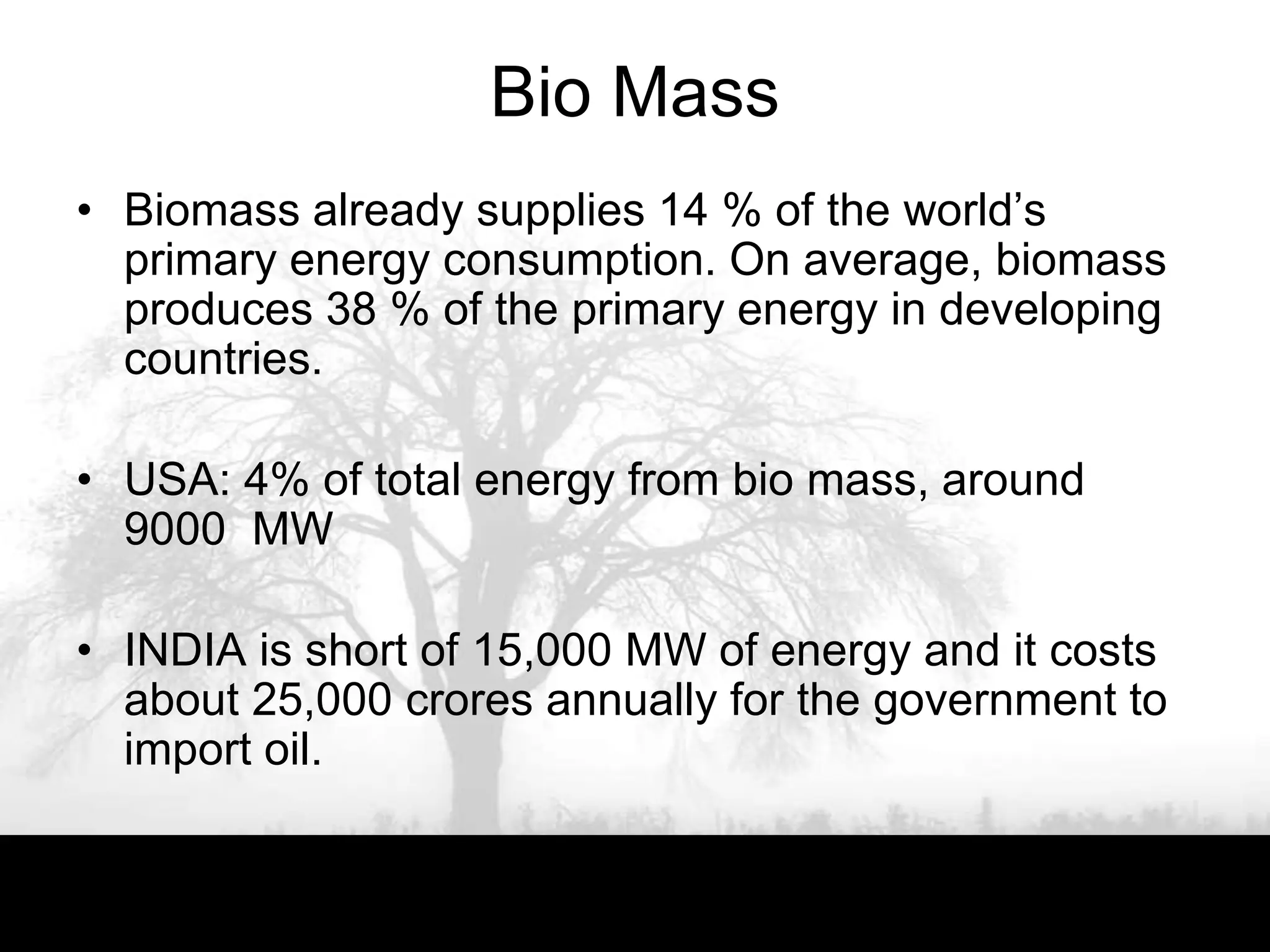 Renewable Energy: Biomass and biofuels Energy | PPT
