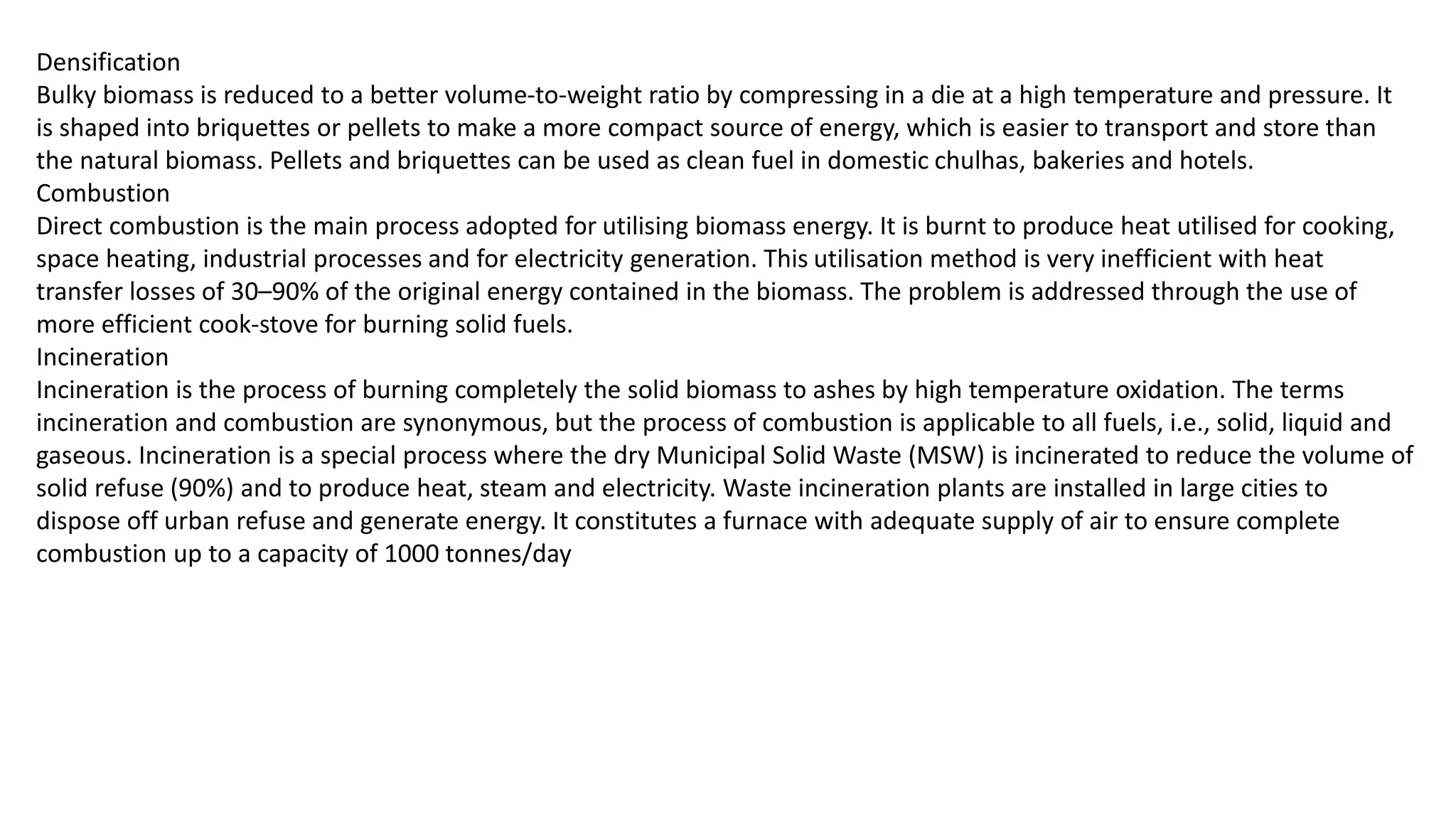 Biomass energy is a renewable energy source that comes from organic ...
