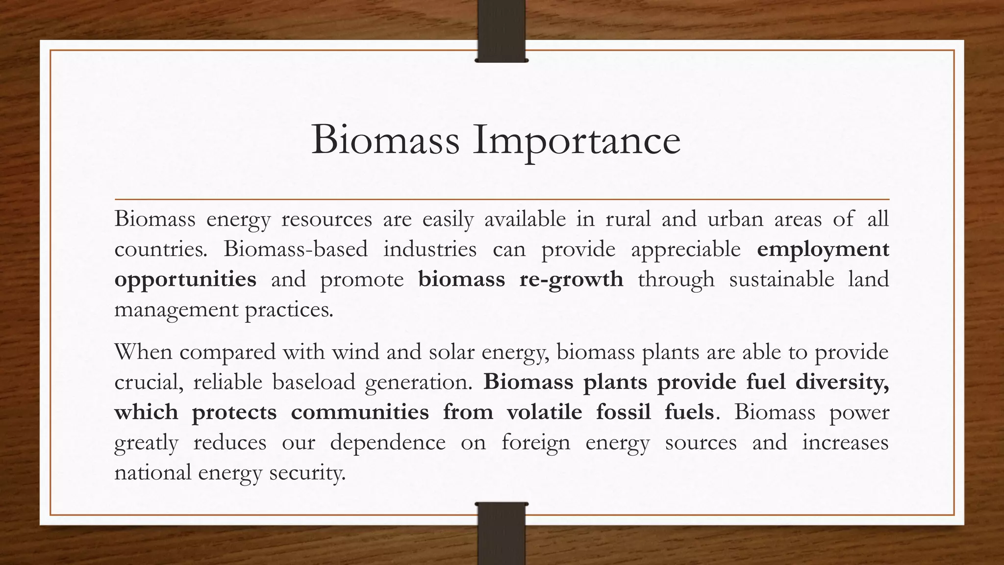 Biomass Energy - Renewable Sources of Energy. | PPT