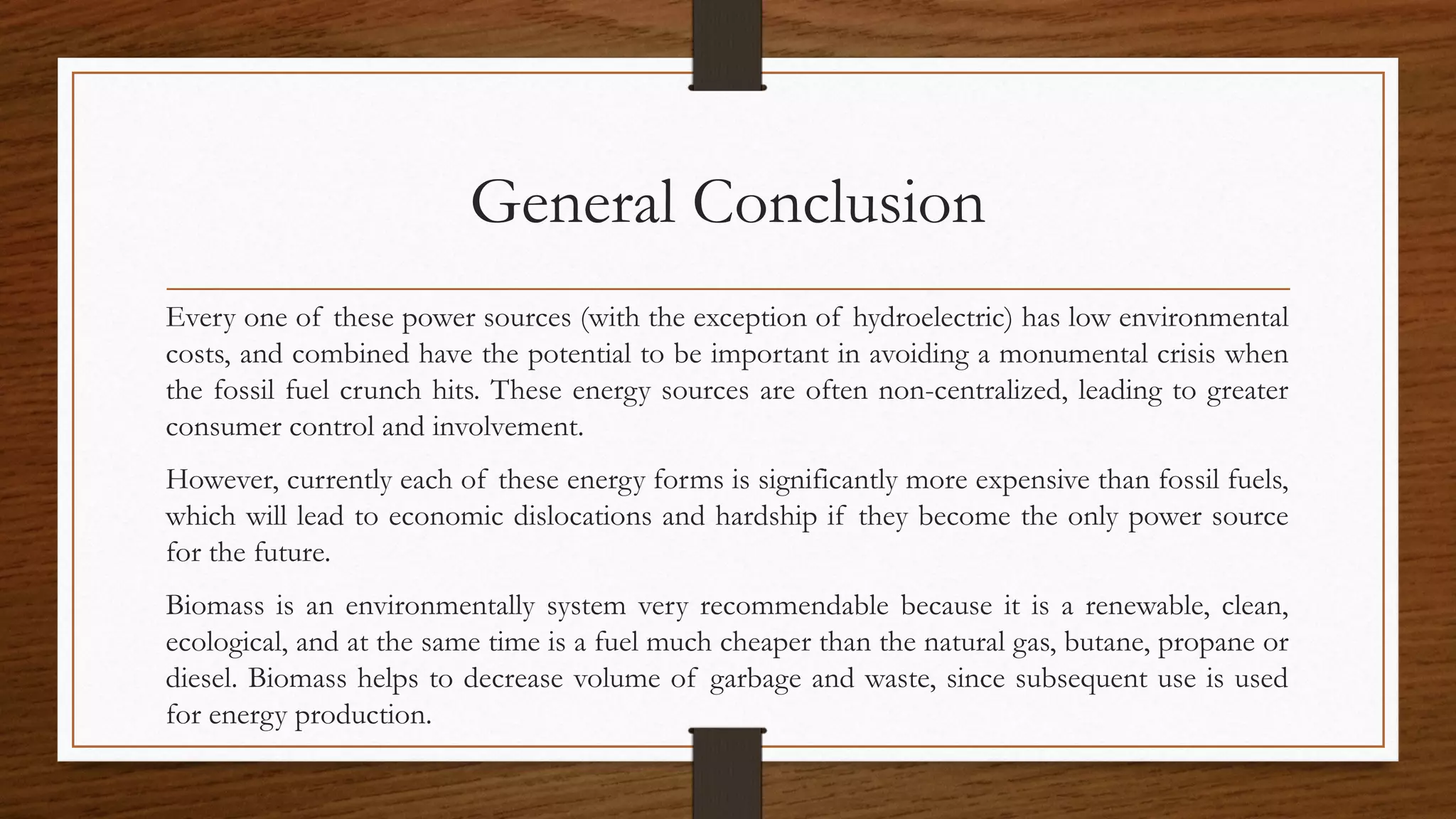 Biomass Energy - Renewable Sources of Energy. | PPT