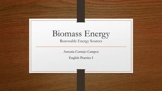 Biomass Energy - Renewable Sources of Energy. | PPT