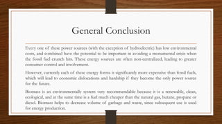 Biomass Energy - Renewable Sources of Energy. | PPT