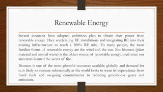 Biomass Energy - Renewable Sources of Energy. | PPT