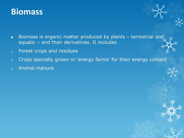 Biomass energy ppt | PPTX