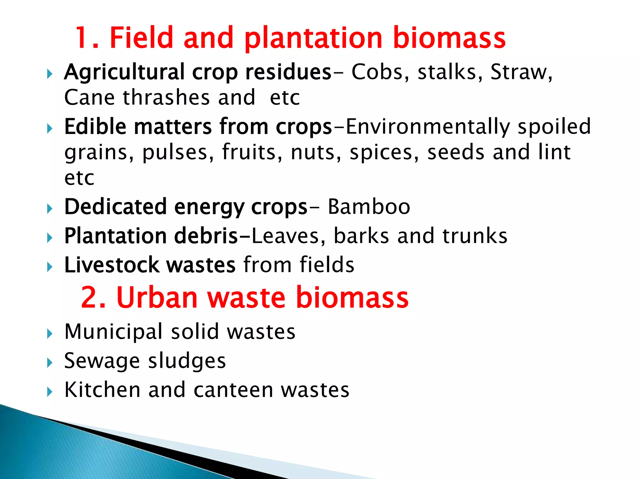 Biomass energy ppt | PPTX