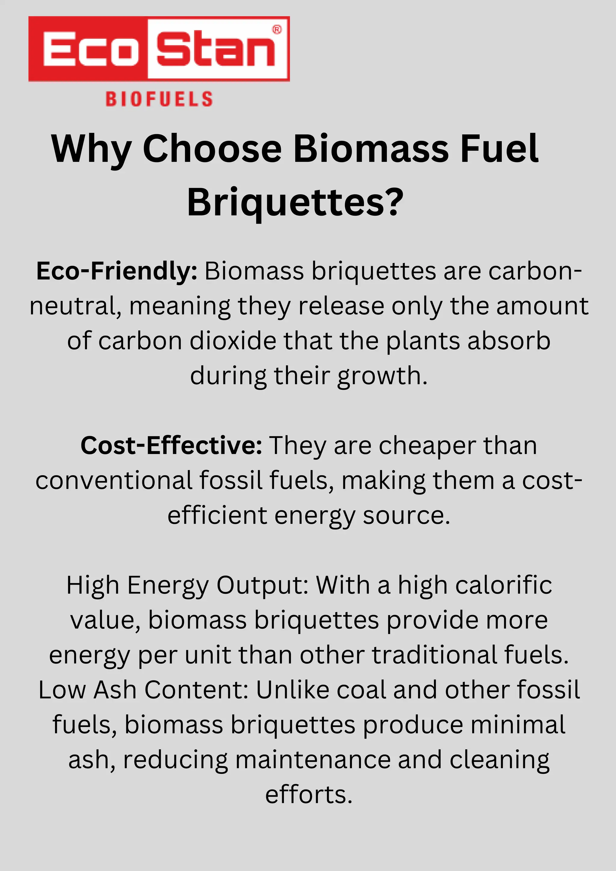 Biomass Fuel Briquettes A Sustainable Energy Solution by Ecostan ...