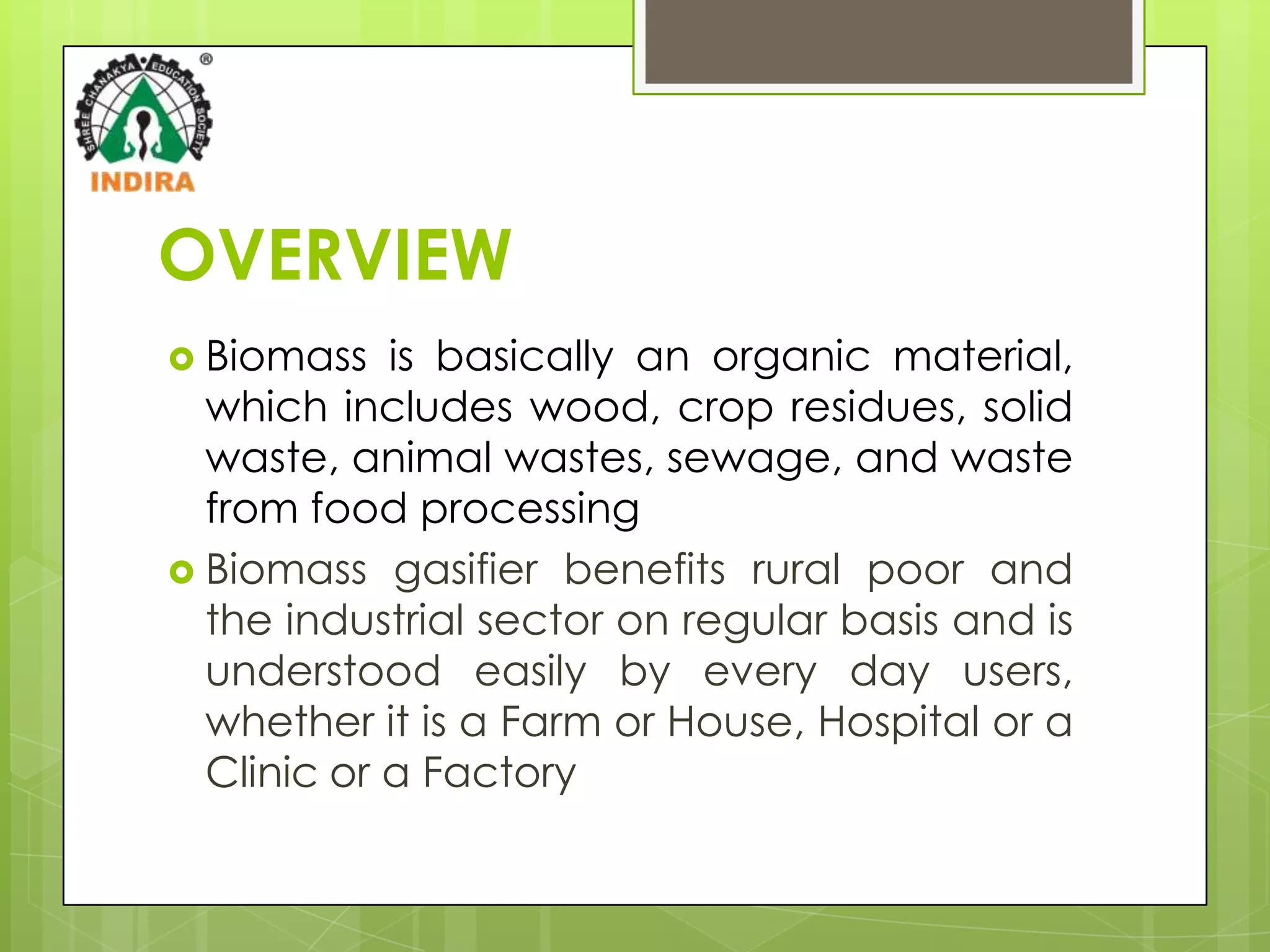 Biomass gasifier | PPT