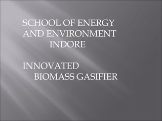 Biomass gasifier | PPT