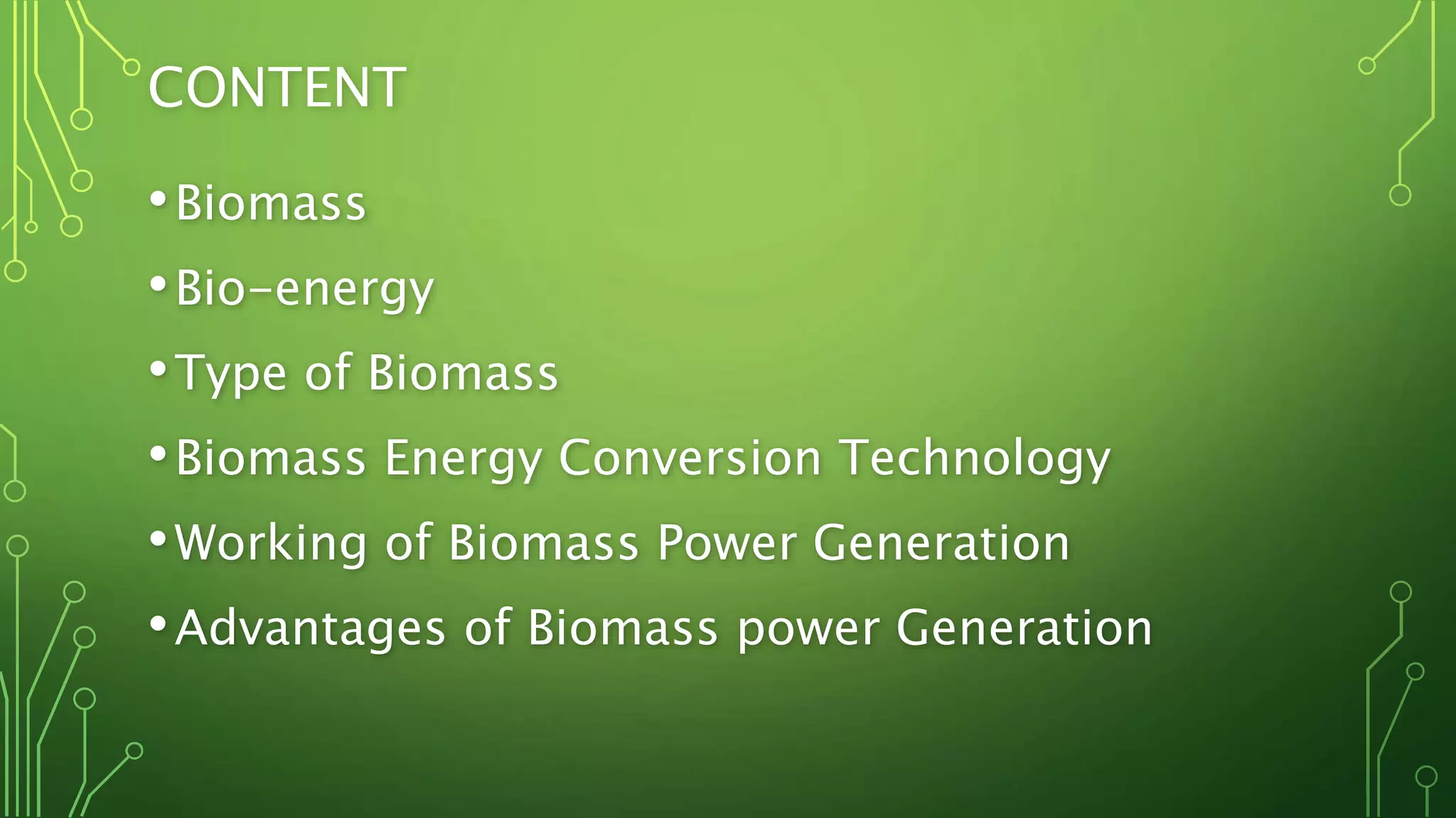 'Biomass power generation' | PPTX