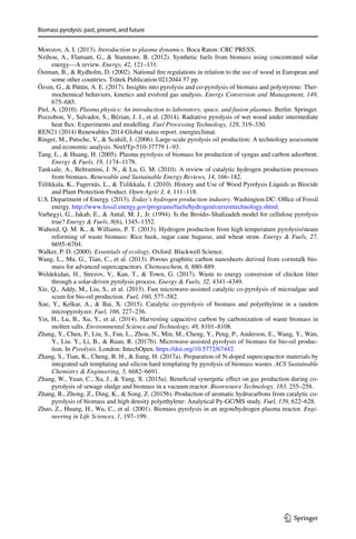 Biomass pyrolysis; past, present, and future | PDF