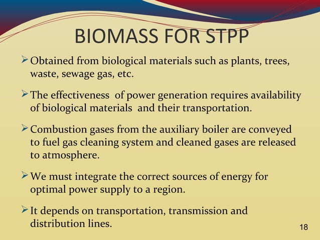 Biomass supported solar thermal hybrid power plant | PPT