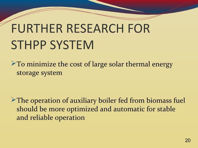 Biomass supported solar thermal hybrid power plant | PPT