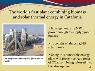 Biomass supported solar thermal hybrid power plant | PPT | Power and Energy Industry | Industries