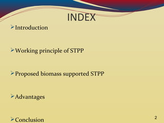 Biomass supported solar thermal hybrid power plant | PPT
