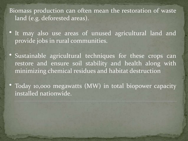 Biomass ,tidal & geothermal energy | PPTX