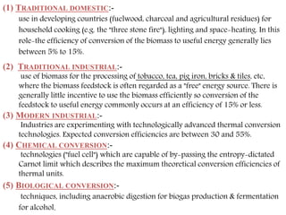 Biomass to bioenergy by thr thermochemical and biochemical pricesses | PPTX