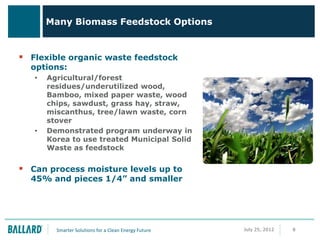 Biomass To Fuel Cell Ppt 7 2012 Ls | PPTX