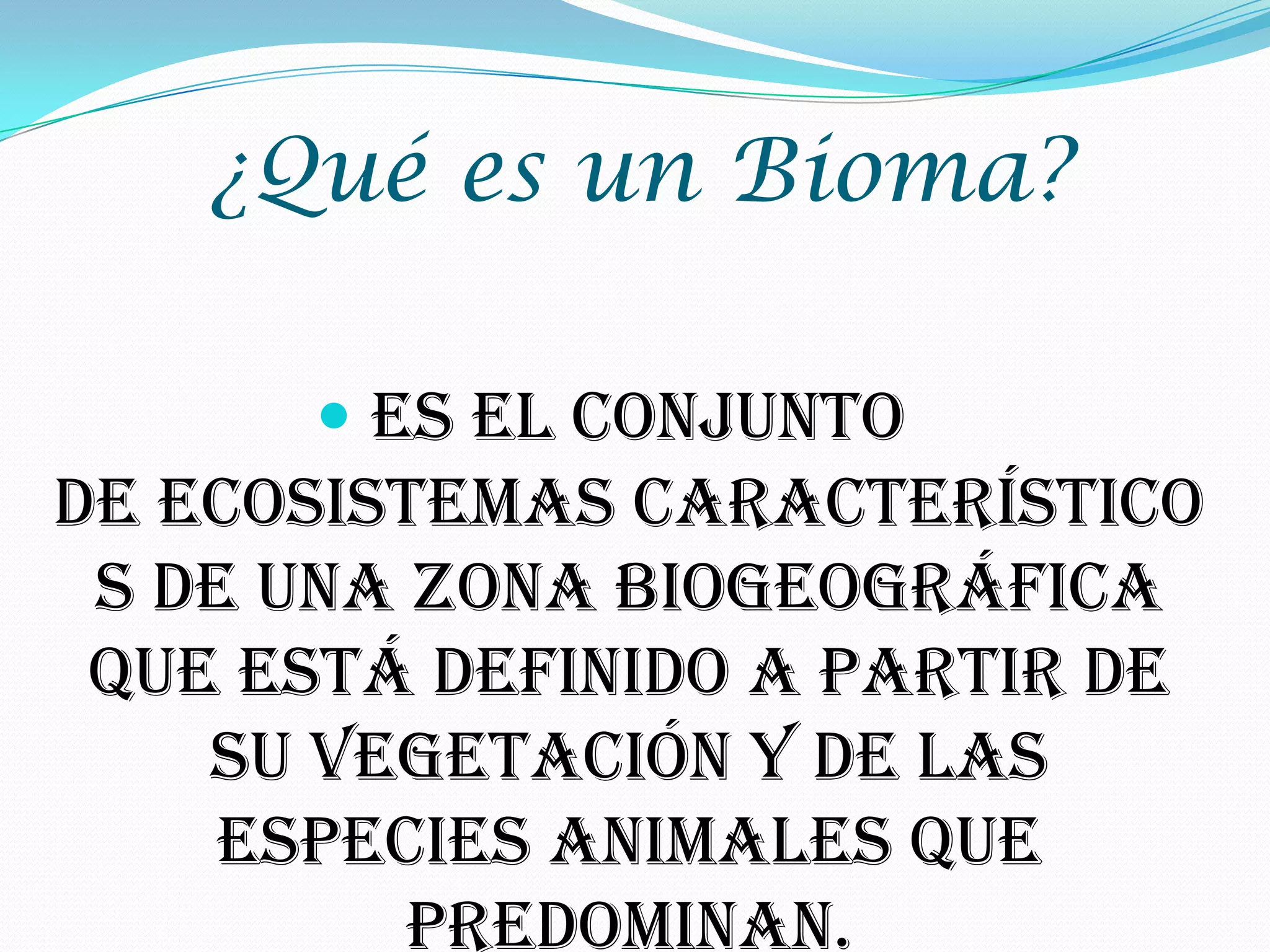 Biomas terrestres y ecosistemas marinos | PPTX